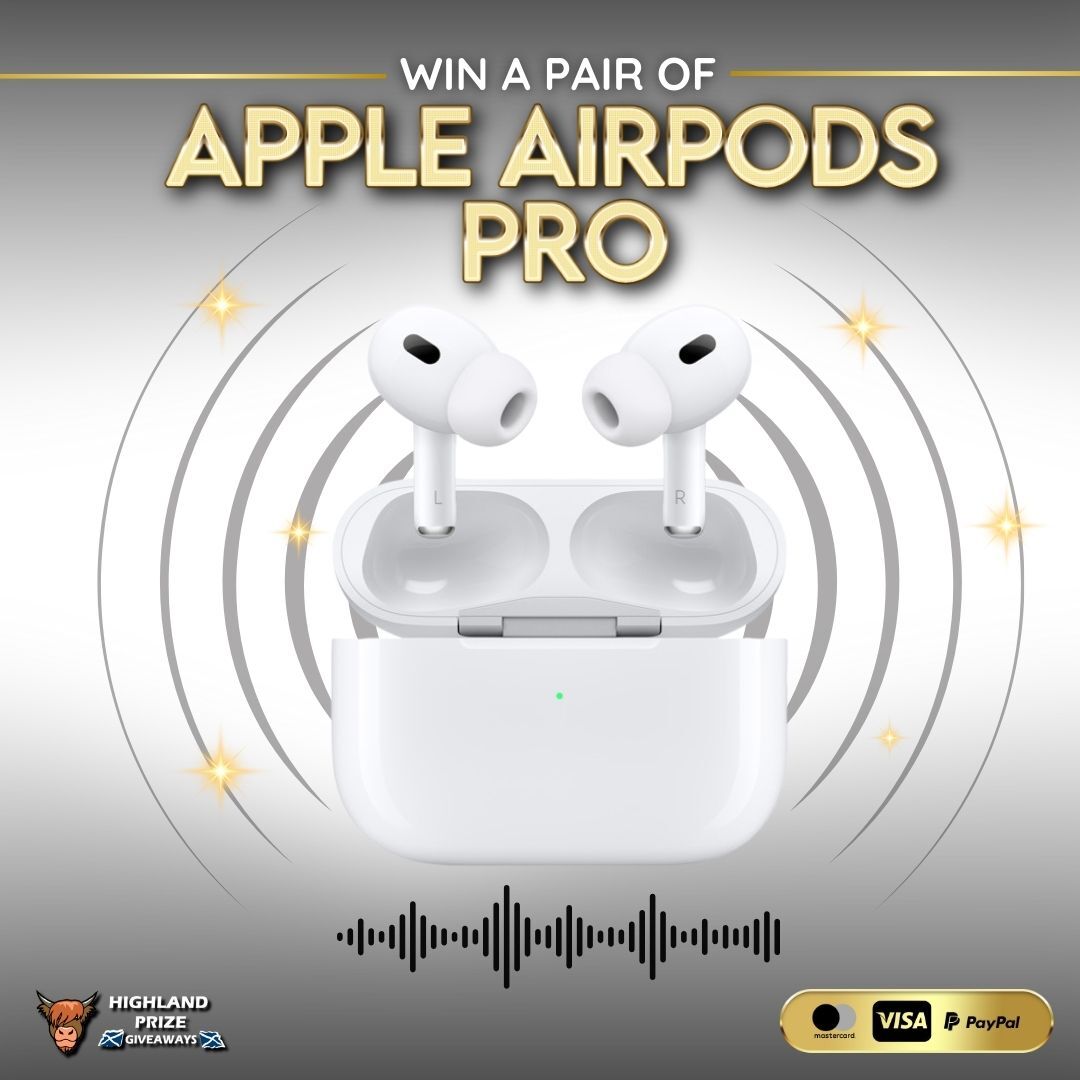 APPLE AIRPODS PRO 2ND GENERATION WITH MAGSAFE CHARGING CASE – Highland Prize Giveaways