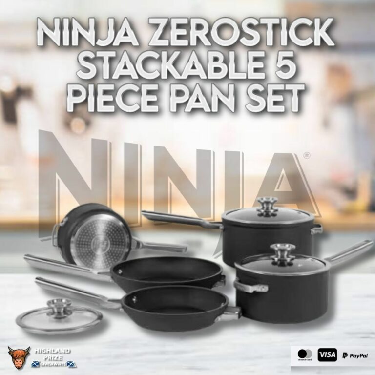 NINJA ZEROSTICK STACKABLE 5 PIECE PAN SET – Highland Prize Giveaways